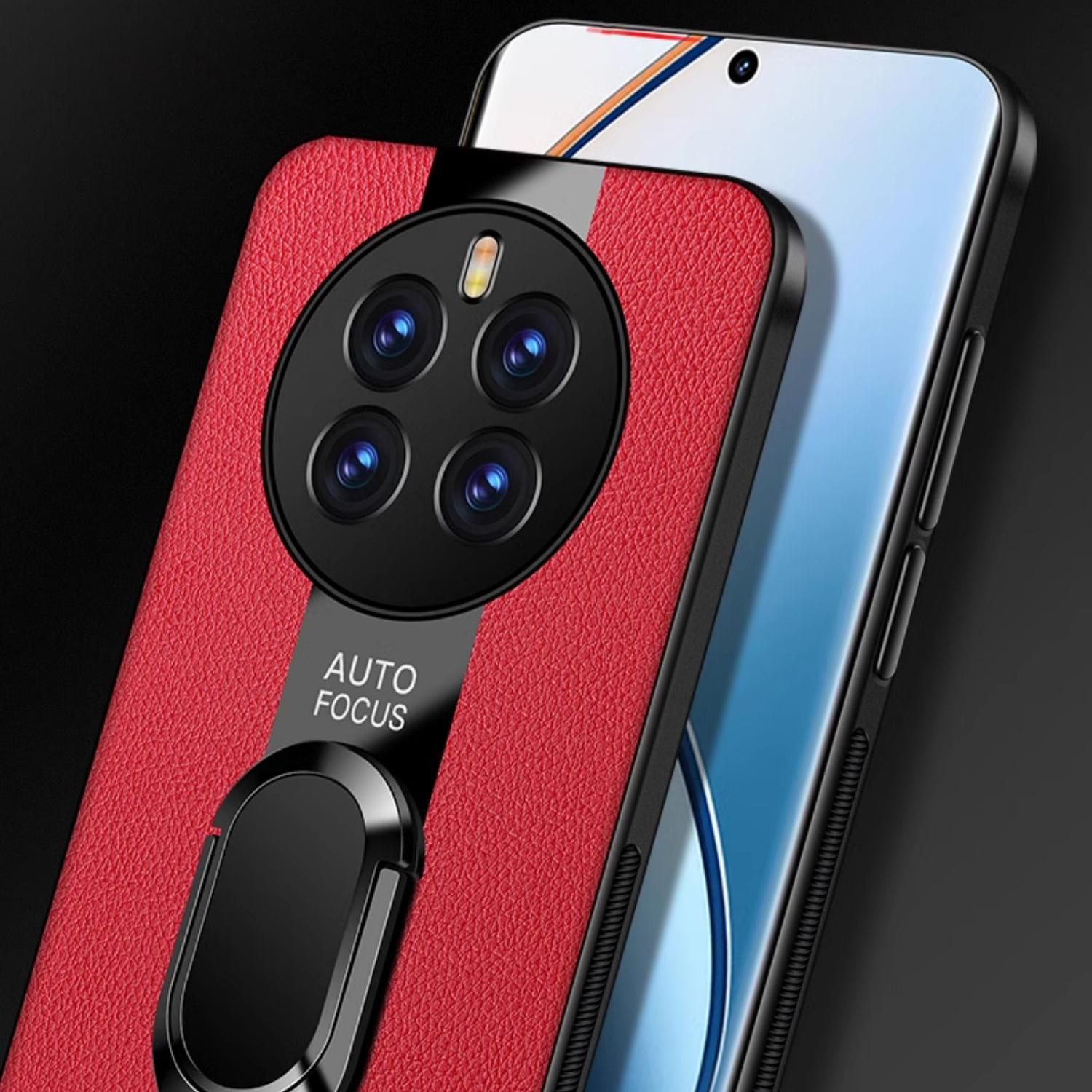 New Phone Case For Realme12 Pro Plus Cover Business Elliptical Bracket ...