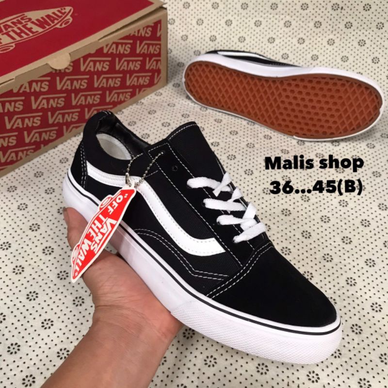 รองเท้าVANS OLD SKOOL SIZE.36-45 *ดำขาว* เบา ใส่สบาย รองเท้าผ้าใบ ...
