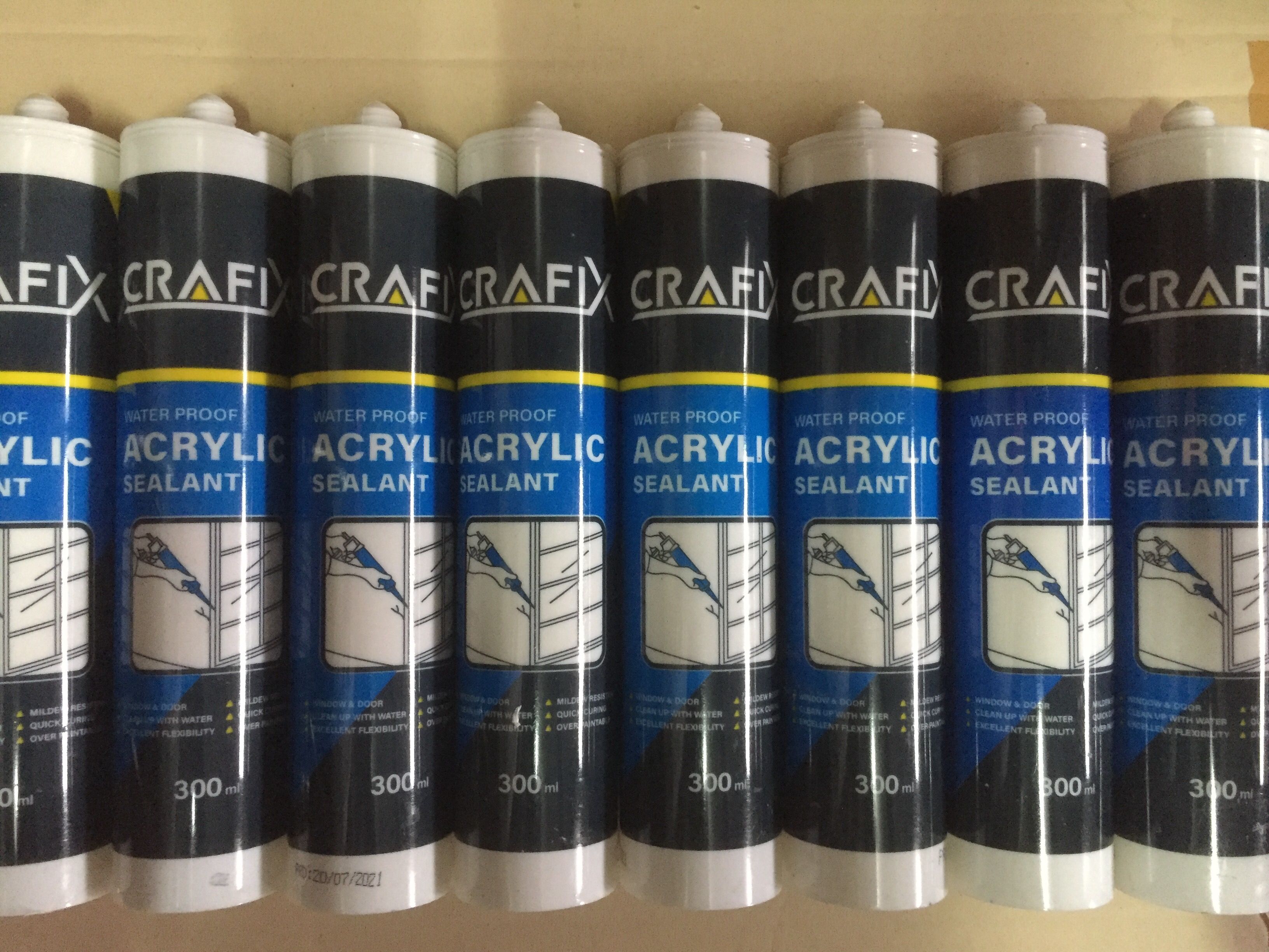 CRAFIX กาวยาแนวอะครีลิค กาวอุดรอยรั่วซึม รอยแตกร้าว Acrylic Sealant GP ...