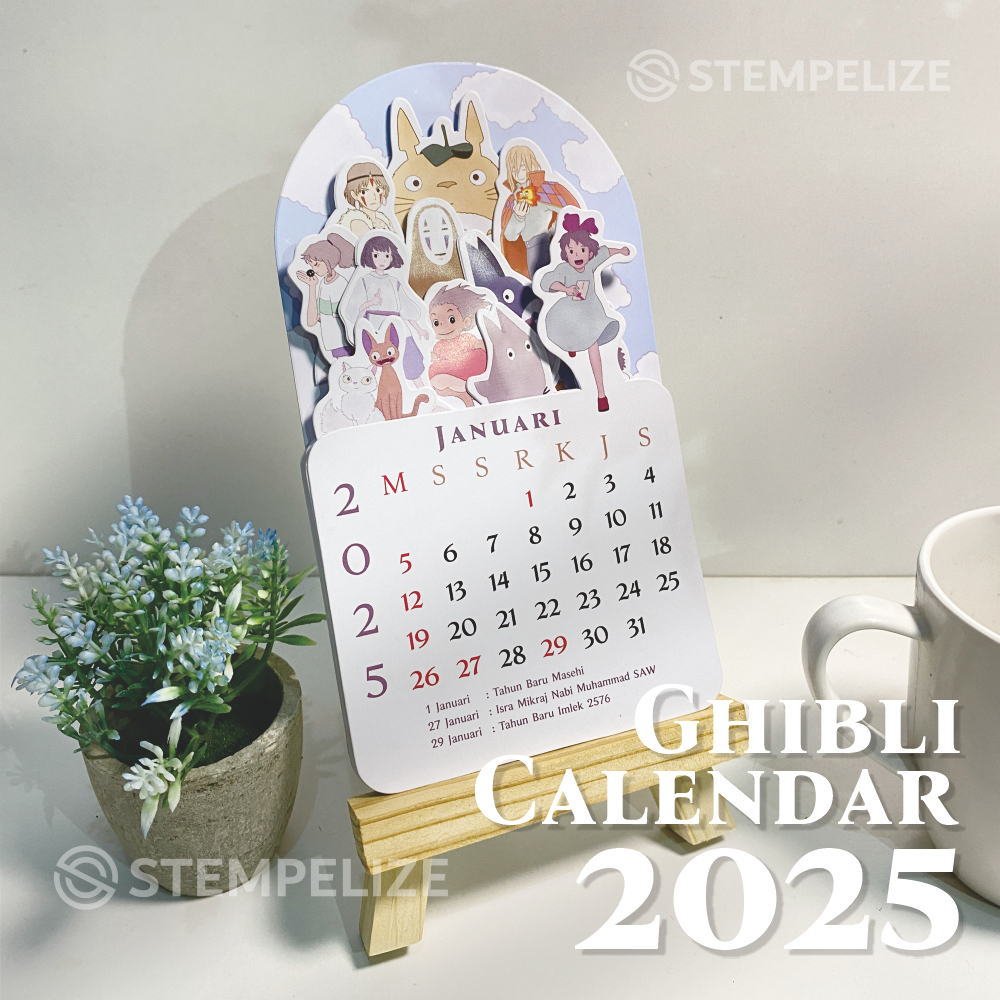 Kalender Ghibli 2025 / Ghibli Calendar Character 2025 | Lazada Indonesia