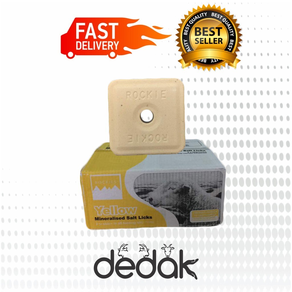 [Mineral Block/Garam Jilat Haiwan] YELLOW ROCKIES & SOLSEL 5KG | Lazada