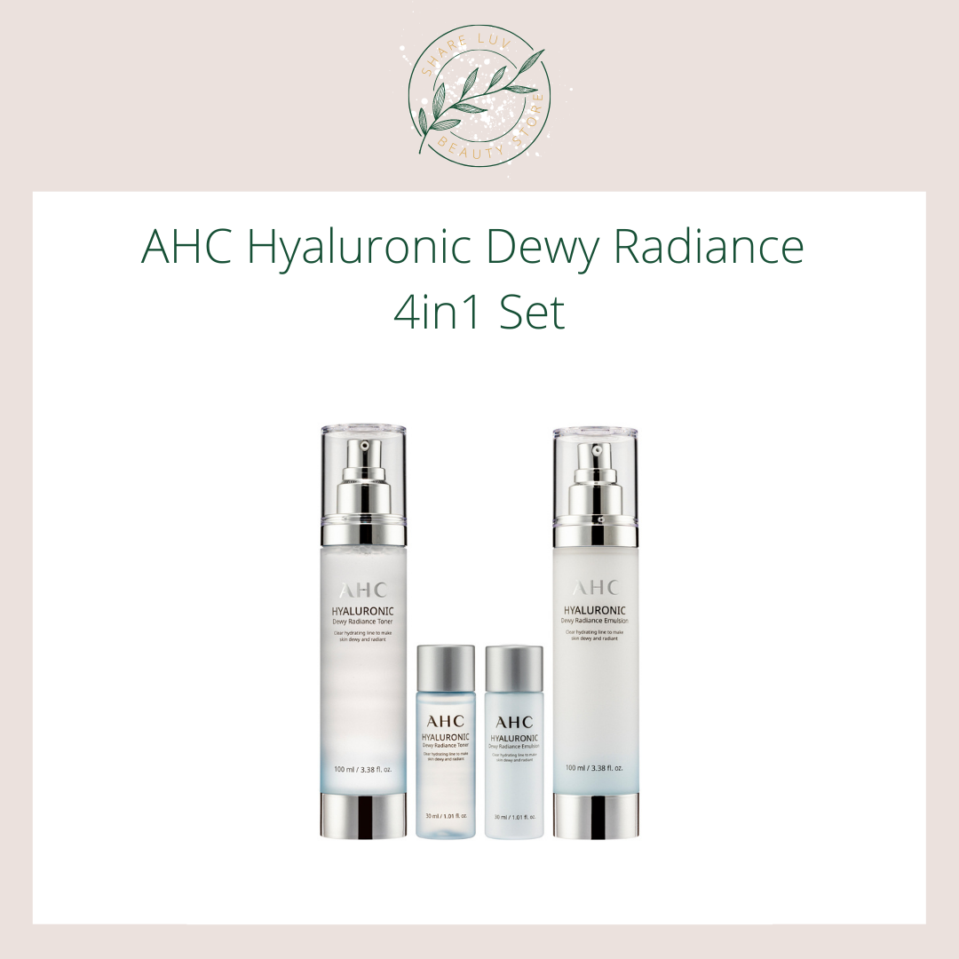 [Ready Stock] AHC Hyaluronic Dewy Radiance 4in1 Set / 神仙水乳套盒 | Lazada
