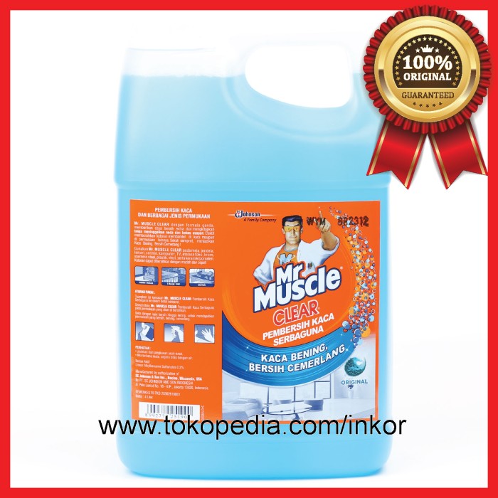 MR MUSCLE CLEAR PEMBERSIH KACA SERBAGUNA JERIGEN 4L | Lazada Indonesia