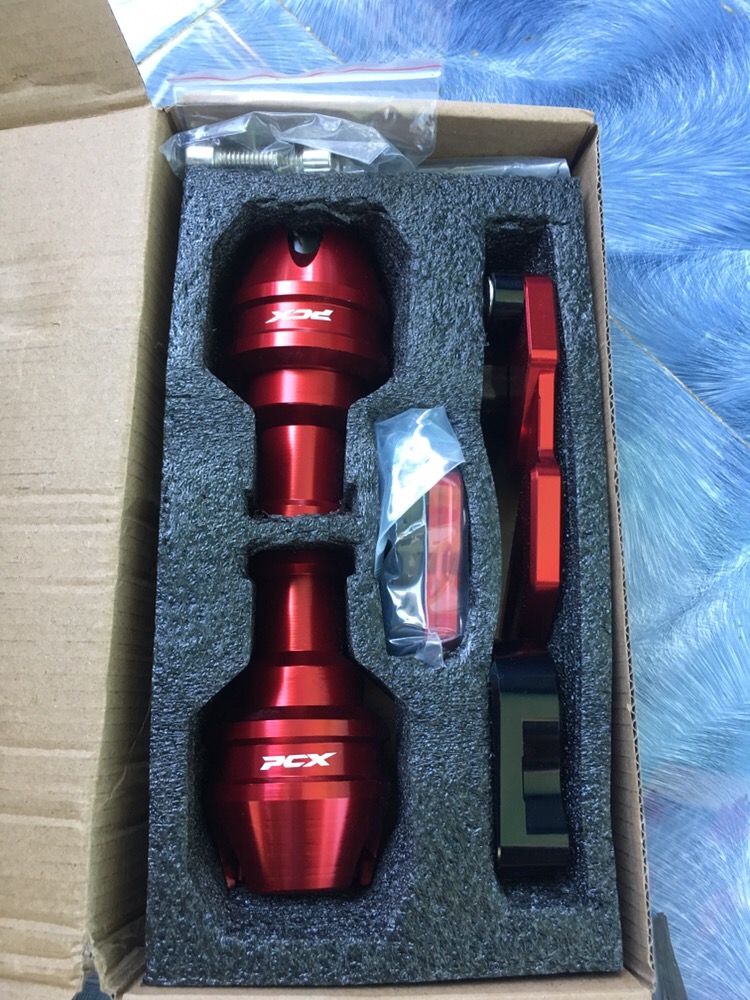 Realzion Motorcycle For HONDA PCX 160 150 125 Muffler Slider CNC Heavy Duty Exhaust Protector ...