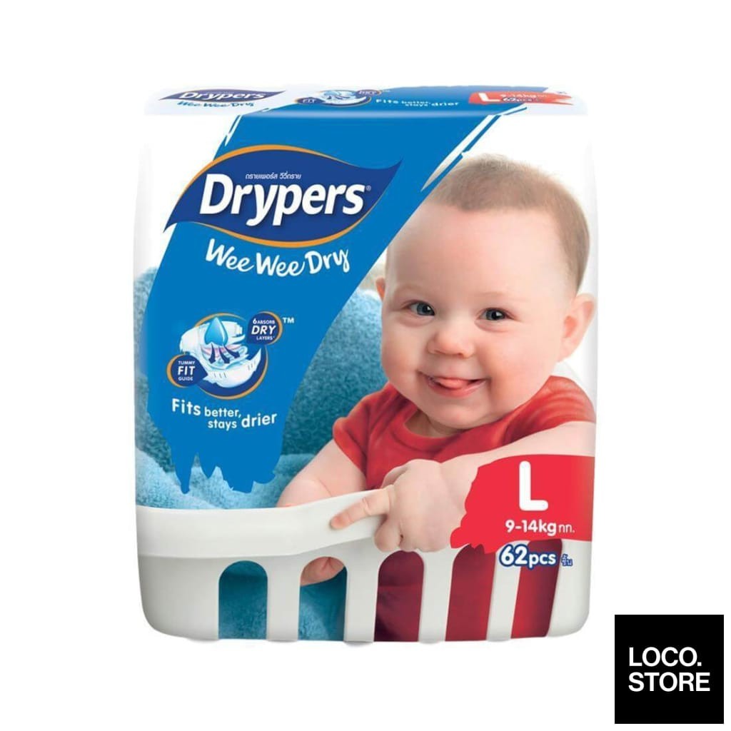 Drypers Wee Wee Dry L Mega 58s | Lazada