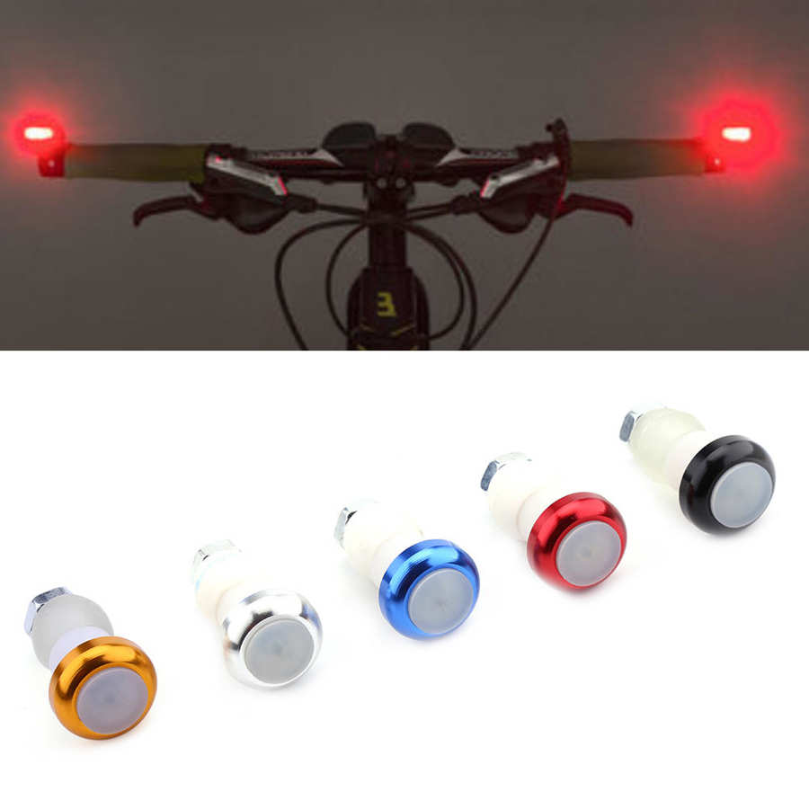 NEW 1 Pair Safety Cycling Bike Turn Led Safety Lights Handle Bar End ...
