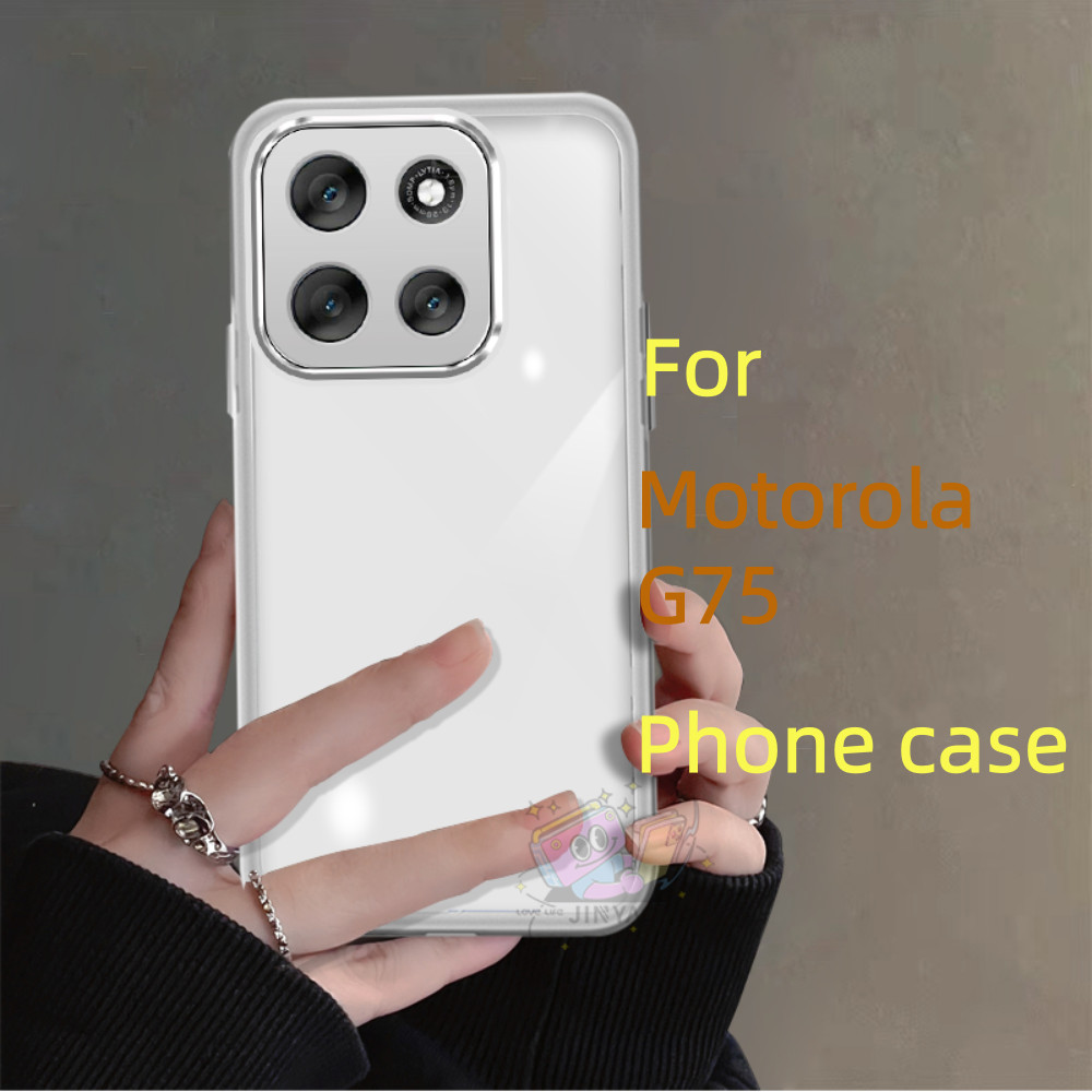 【Personality】For Motorola G75 Phone case transparent Lens protector ...