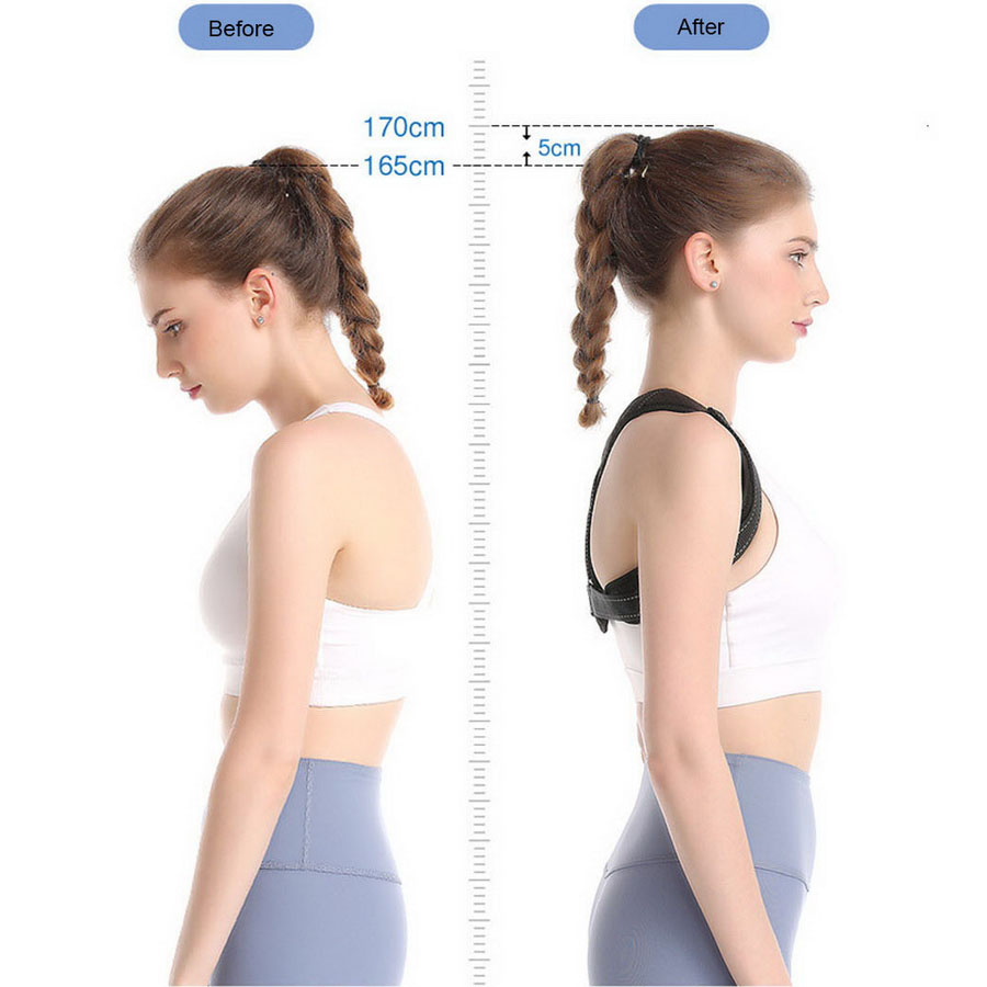 AOLIKES Back Posture Corrector Protective Band Adjustable Humpback ...