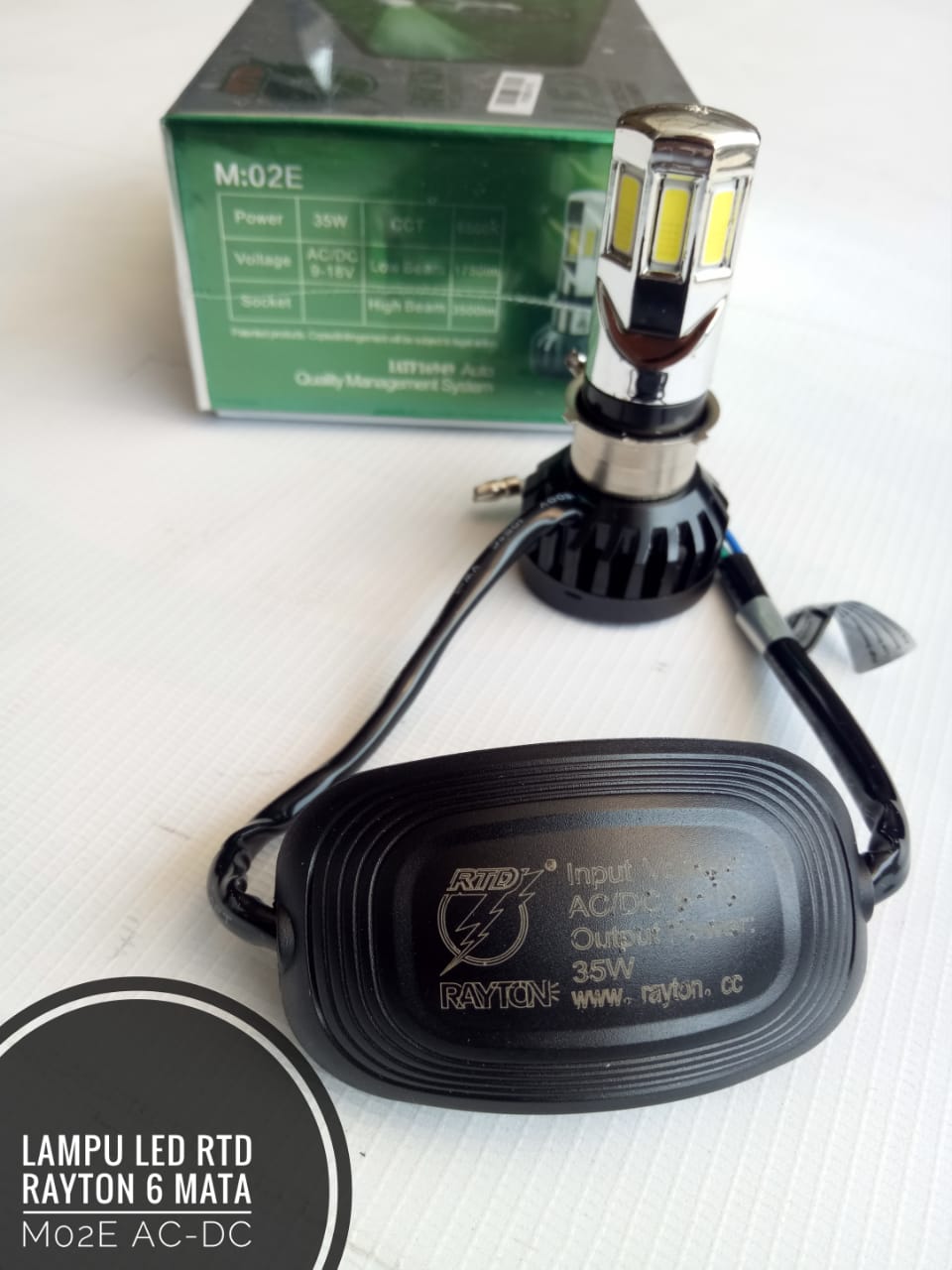 LAMPU LED RTD 6 MATA / 6 SISI M02E & LAMPU LED RTD 3 MATA / 3 SISI M02D ...