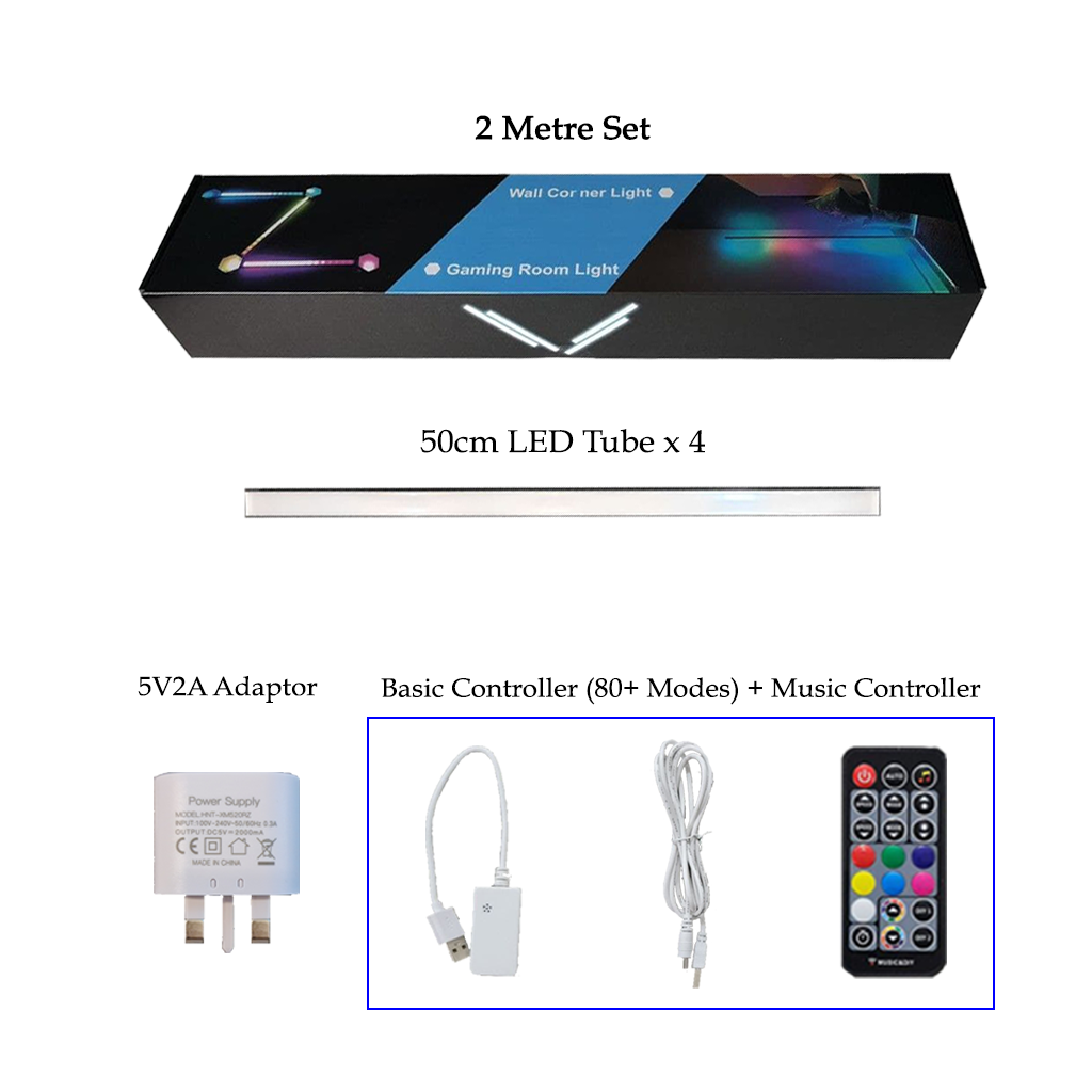 🇸🇬 GX DIY Smart Rainbow RGB LED Tubes / Mobile App / Remote Controlled ...