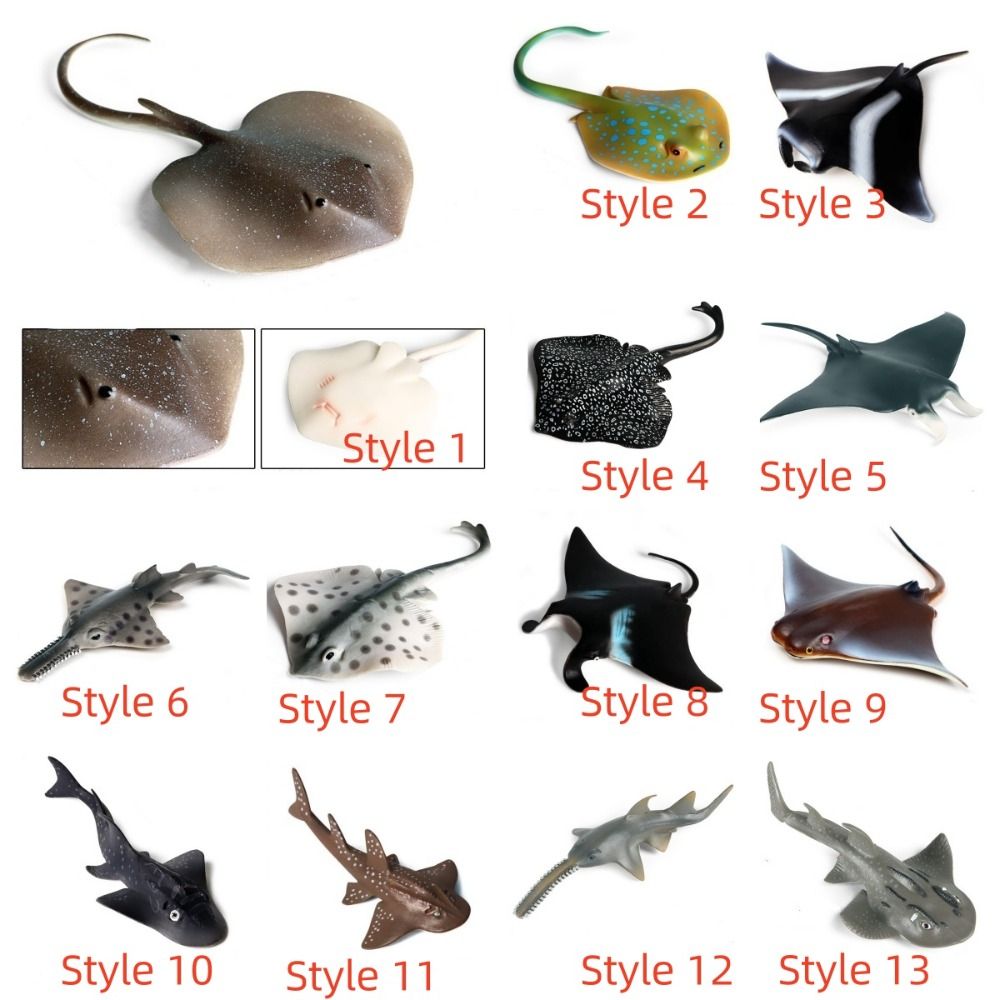 Children Gift Simulation Manta Ray Model Miniature Fish Model Ocean ...