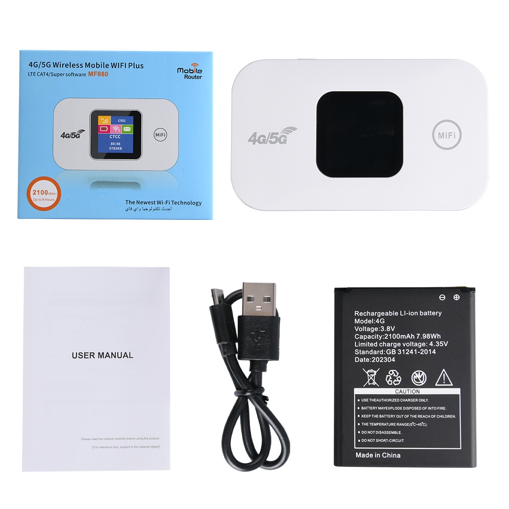 4G Pocket WiFi จอแสดงผล LED 150Mbps 4G WiFi สนับสนุน AIS DTAC Mobile ...