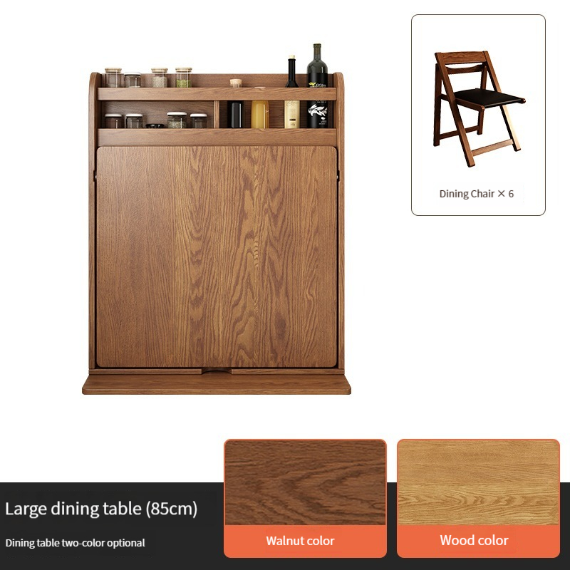 Pre-order】Nordic multifunctional foldable dining table, solid wood ...