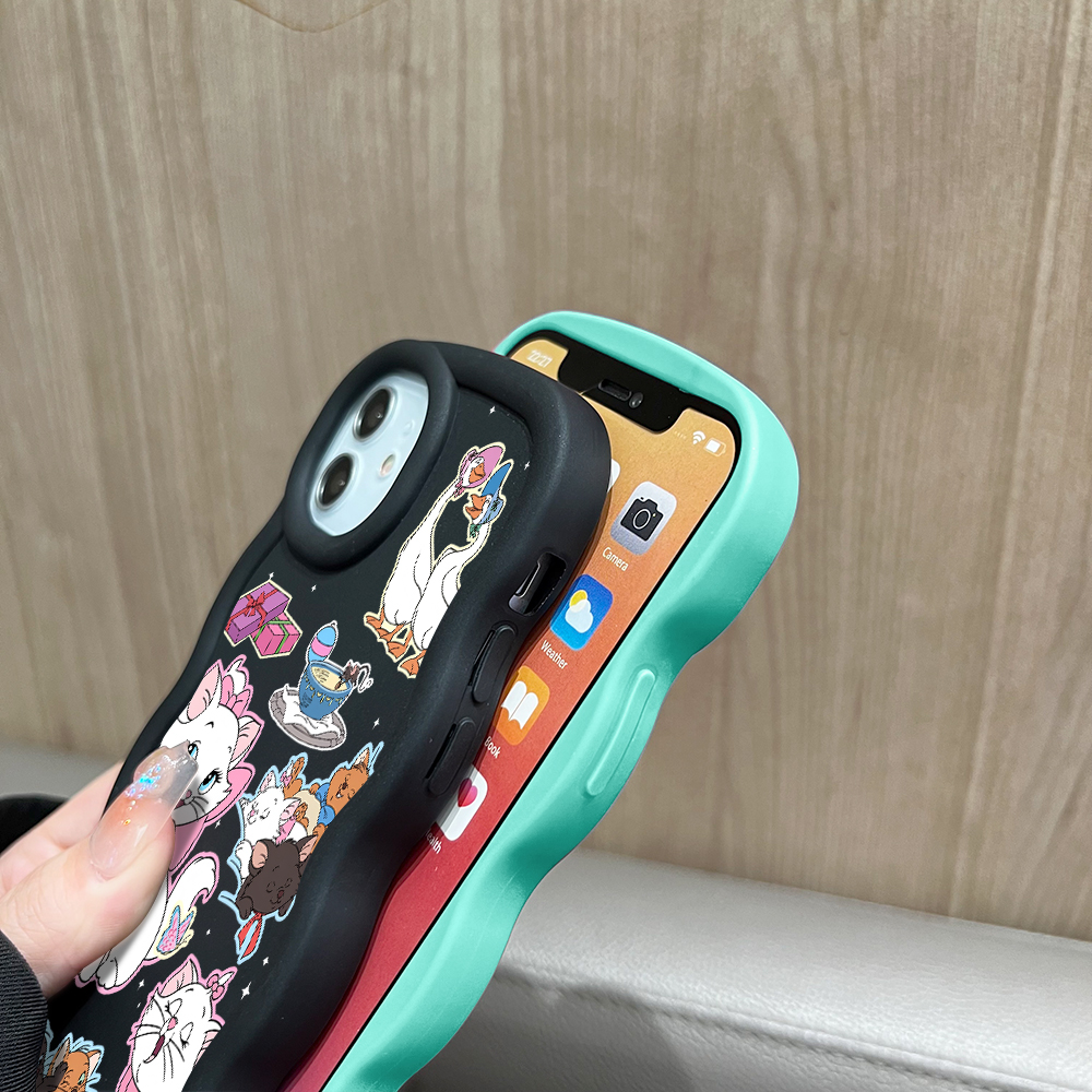 FELMYST for OPPO A16E A16K Back Cover Big Wave Edge Soft Silicone Marie ...