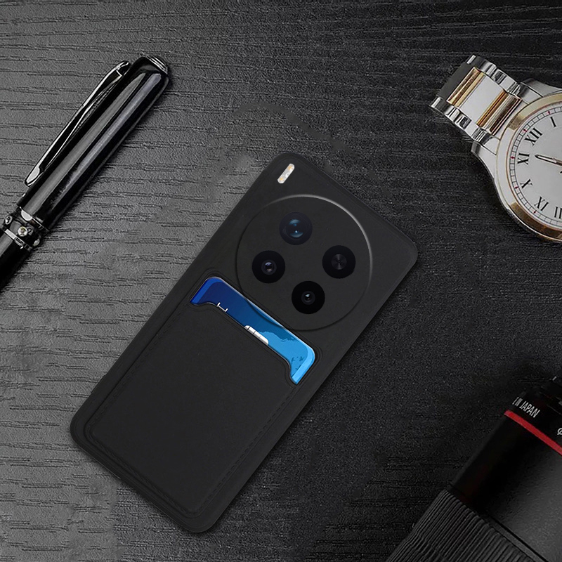 For Vivo X300 Pro Phone Case Card Slot Lens Cover Soft Silicone ...