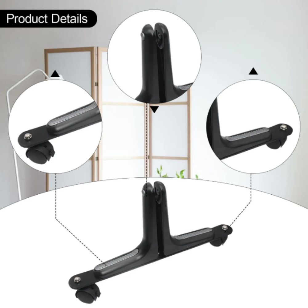 Partition Bracket Adjustable Room Divider Screen Holder Movable Wheels ...