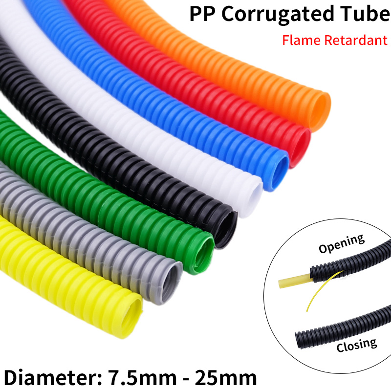 1/5m Pp Insulated Corrugated 7.5mm - 25mm Auto Line Harness Wire ...