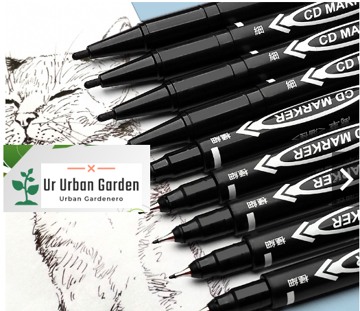 Permanent Marker Dual Tip (0.5 mm and 1.00mm) Color: Black - Sold per ...