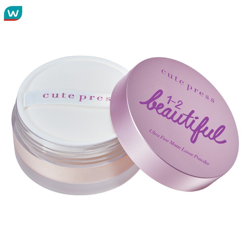 Cute Press คิวท์เพรส แป้งฝุ่น วัน-ทู-บิวตี้ฟูล อัลตร้า ไฟน์ แมทท์ ลูส ...