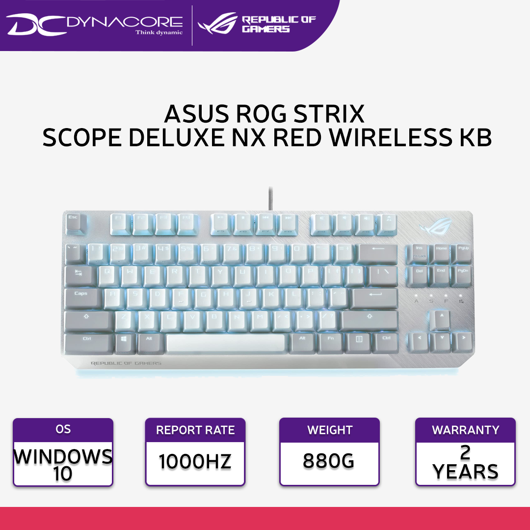 DYNACORE - ASUS ROG Strix Scope NX TKL Moonlight White NX Red / Blue ...