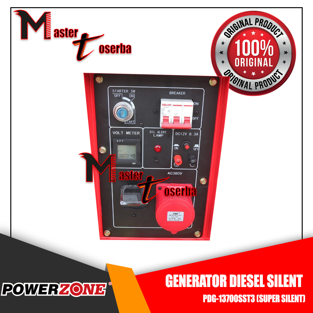 GENSET GENERATOR LISTRIK SUPER SILENT SOLAR 12 KVA POWERZONE | Lazada ...