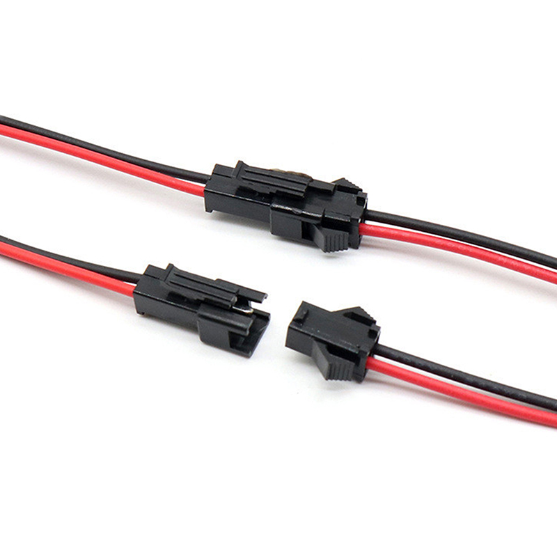 10 Pairs Long SM Connector Terminal Wire Plug Male to Female Splice ...