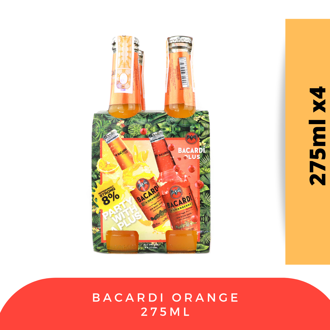 Bacardi Orange 275ml set of 4 | Lazada PH