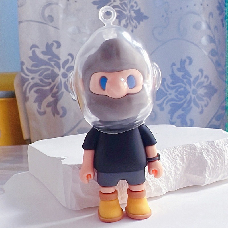 Cartoon Farmer Bob Keychain Kawaii Anime Figure Silicone Model Pendant ...