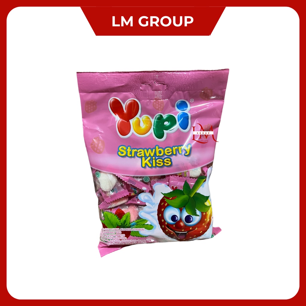 Permen Yupi Strawberry Kiss/Mango Kiss/Fruity Puff 1 Bungkus 120gr ...