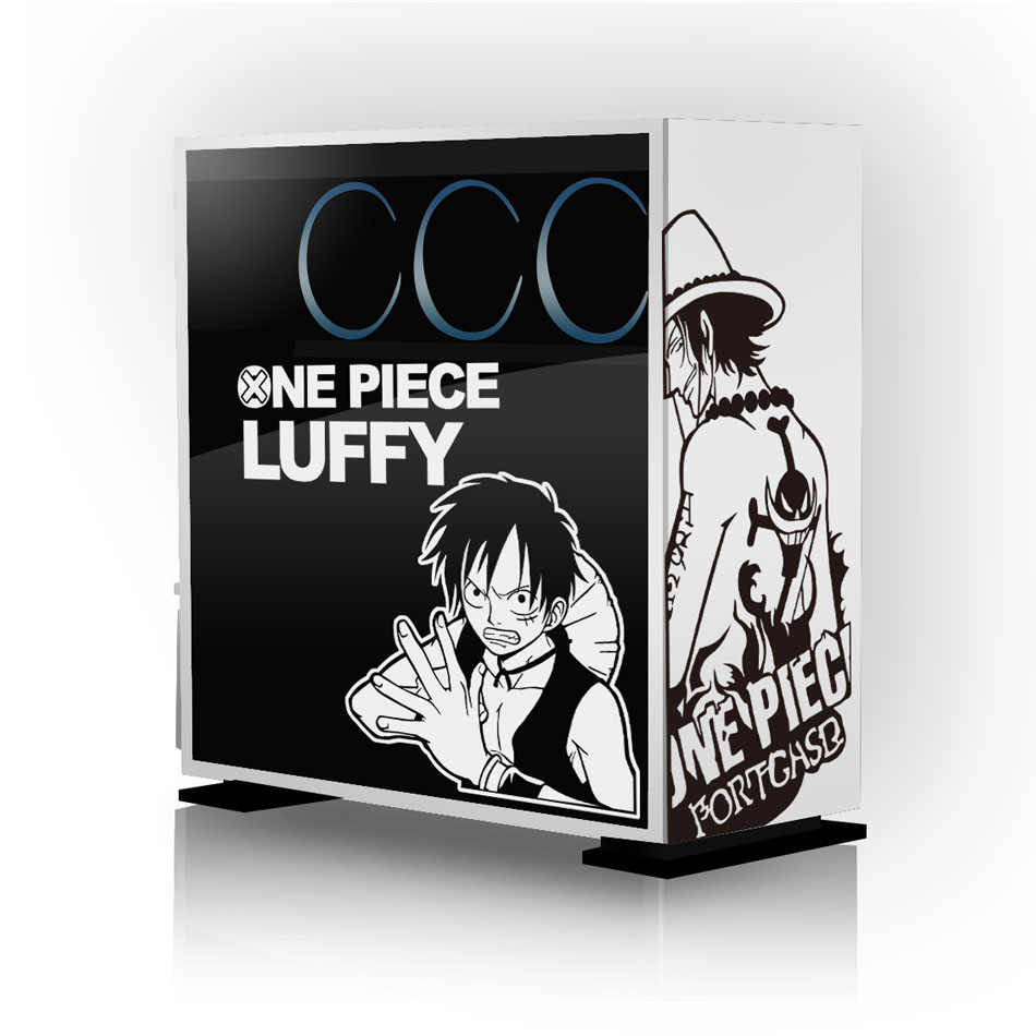 One Piece Anime PC Case Stickers Cartoon Computer Host Skin Decorate ...