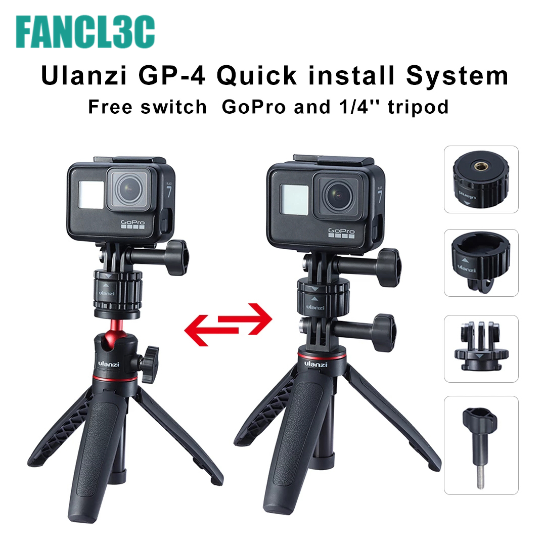 Ulanzi GP-4 QUICK RELEASE Magnetic Mount ฐาน GoPro และ 1/4 ''ขาตั้ง ...