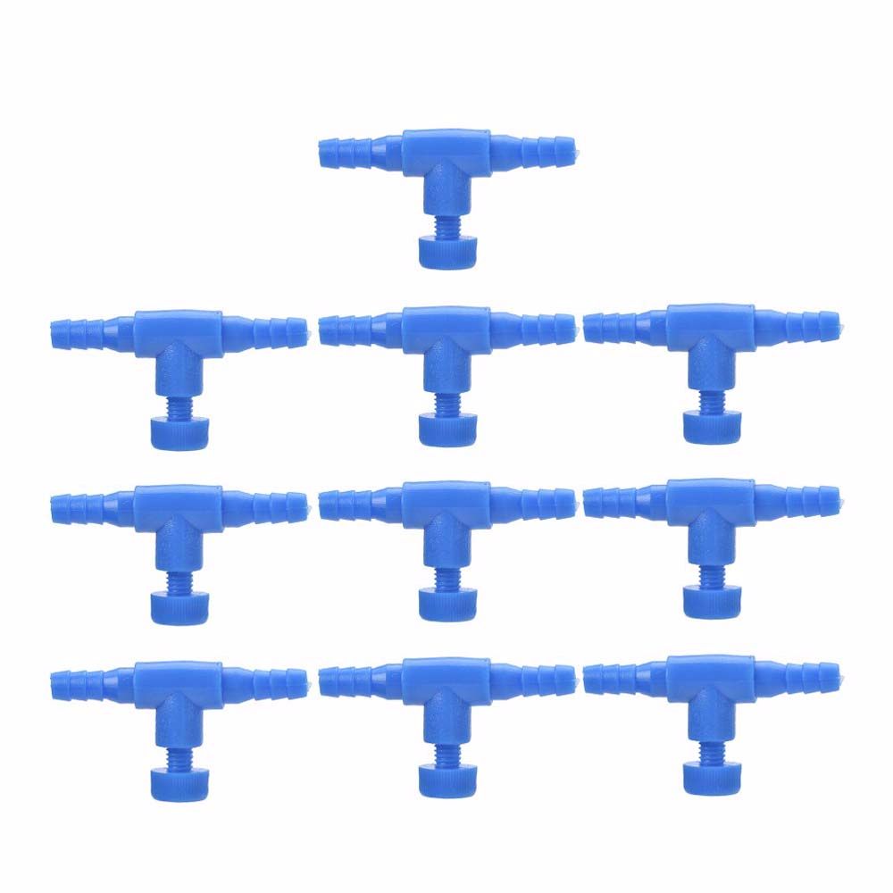 T Shaped Air Line Tube Volume Air Pump Aquarium Airline Regulator Pipe ...
