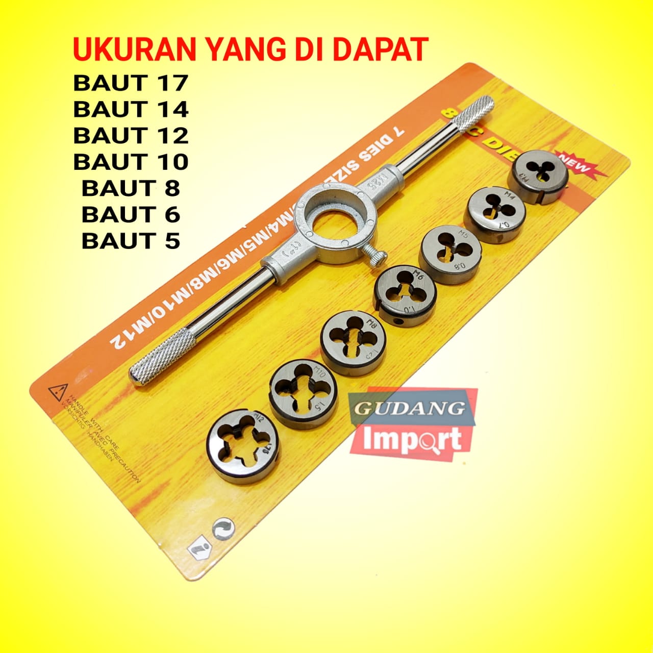 HAND TAP HANDTAP HANDTAB HAND TAB SENAI DERAT DRAT FULL SET M3 M4 M5 M6 ...