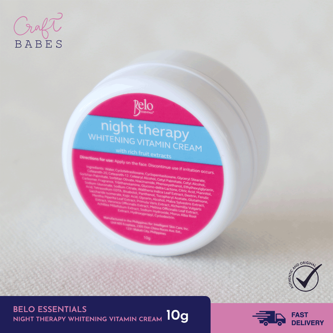 BUY 1 TAKE 1 Belo Essentials Night Therapy Whitening Vitamin Cream 10g ...