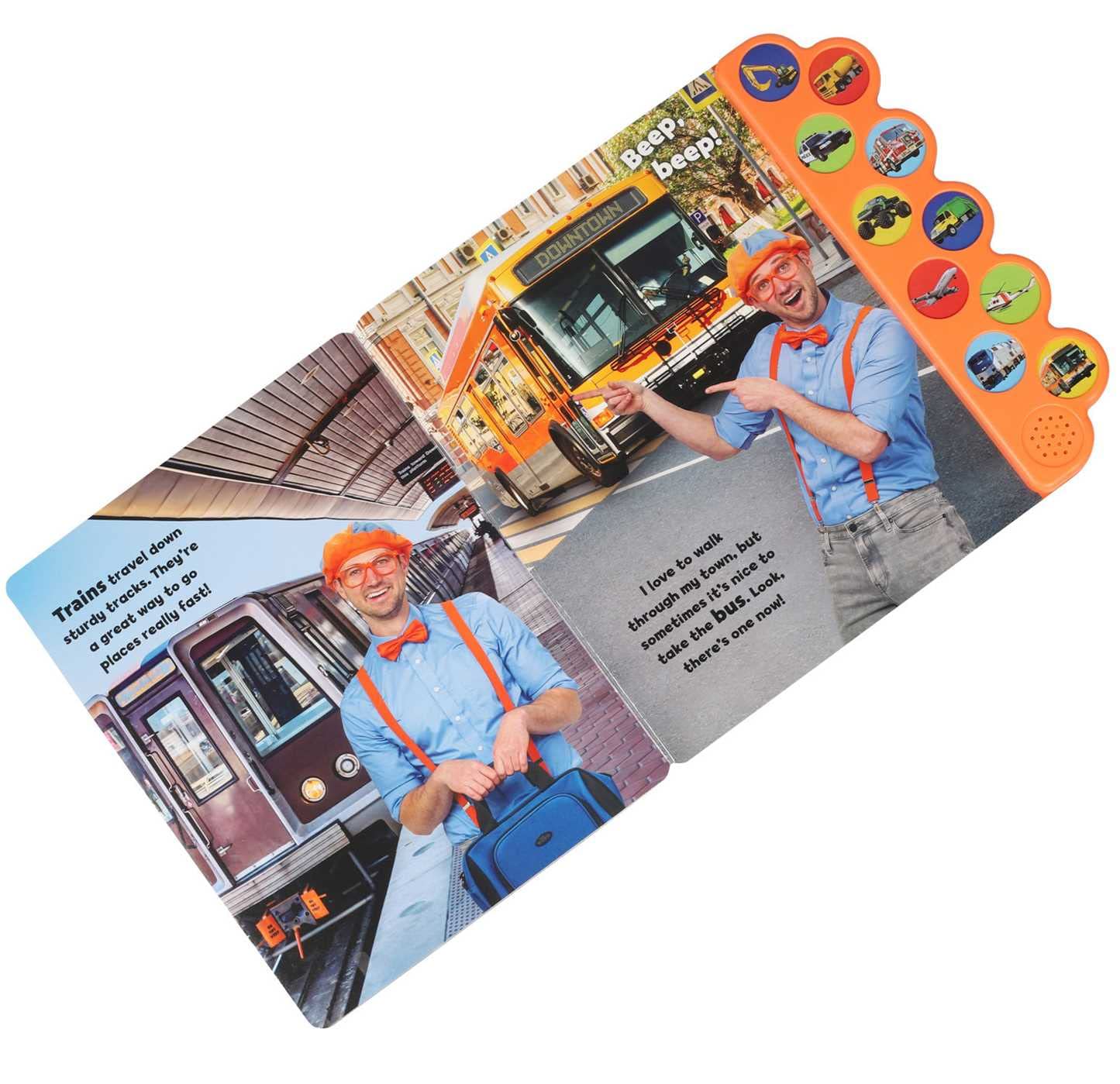 หนังสืออังกฤษใหม่ Blippi Vehicles Are Awesome (10-button Sound Books ...
