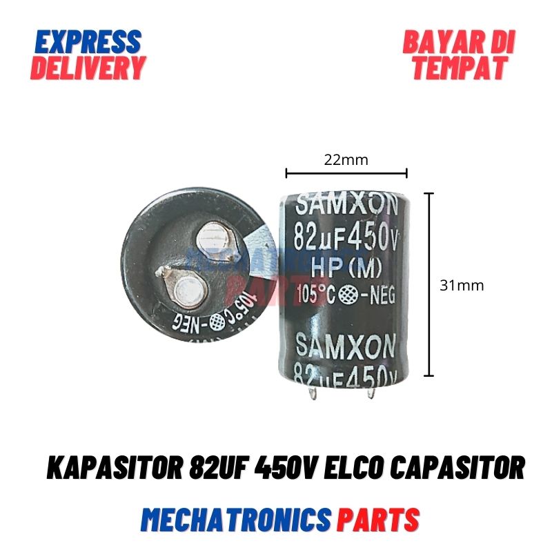 Kapasitor 82uF 450V ELCO CAPASITOR | Lazada Indonesia