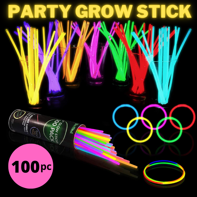[SG] IMP House 100pc Glow Neon Light Sticks with connectors Glow in The ...