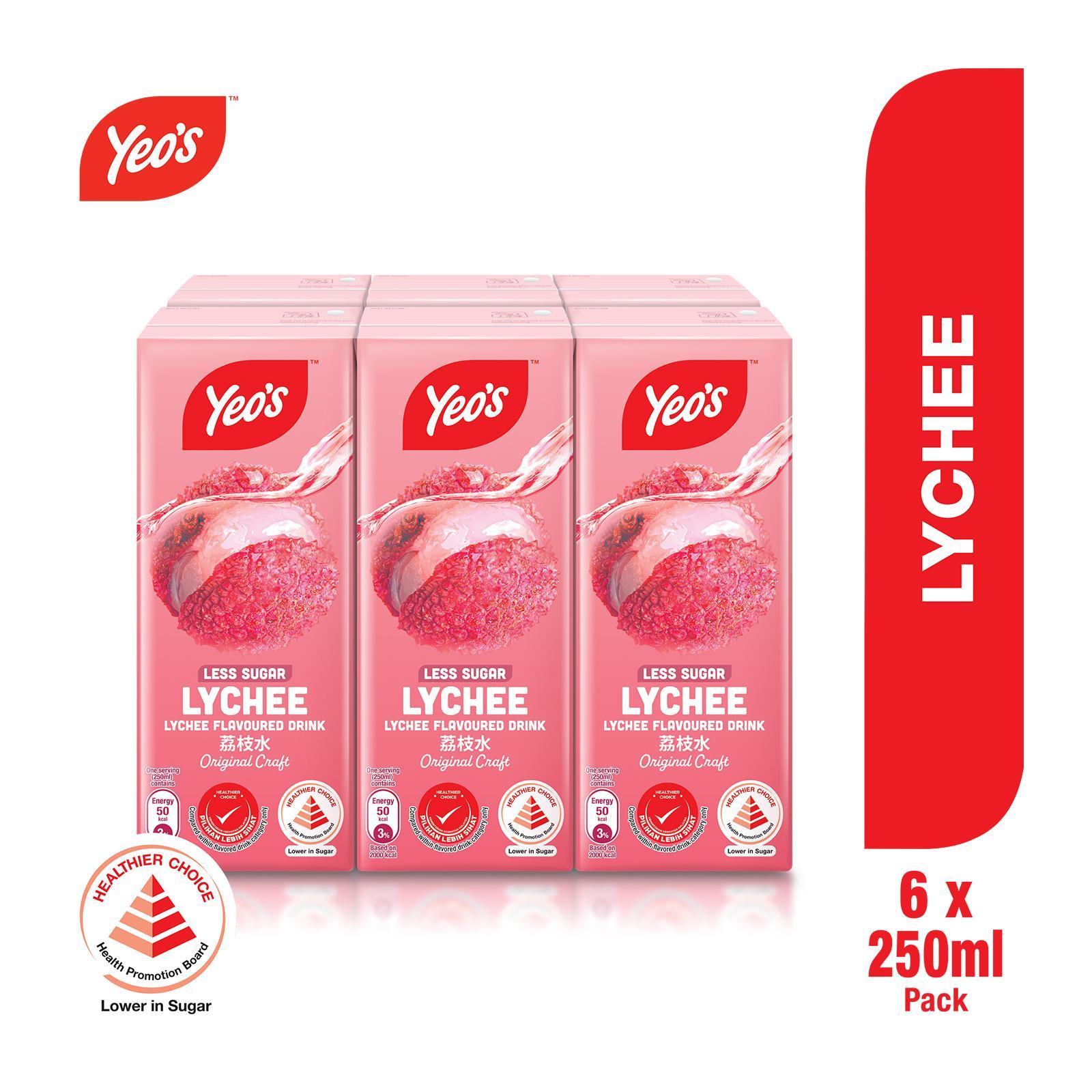 Yeo's Lychee Packet Drink 250ML (Pack Of 6) | Lazada Singapore