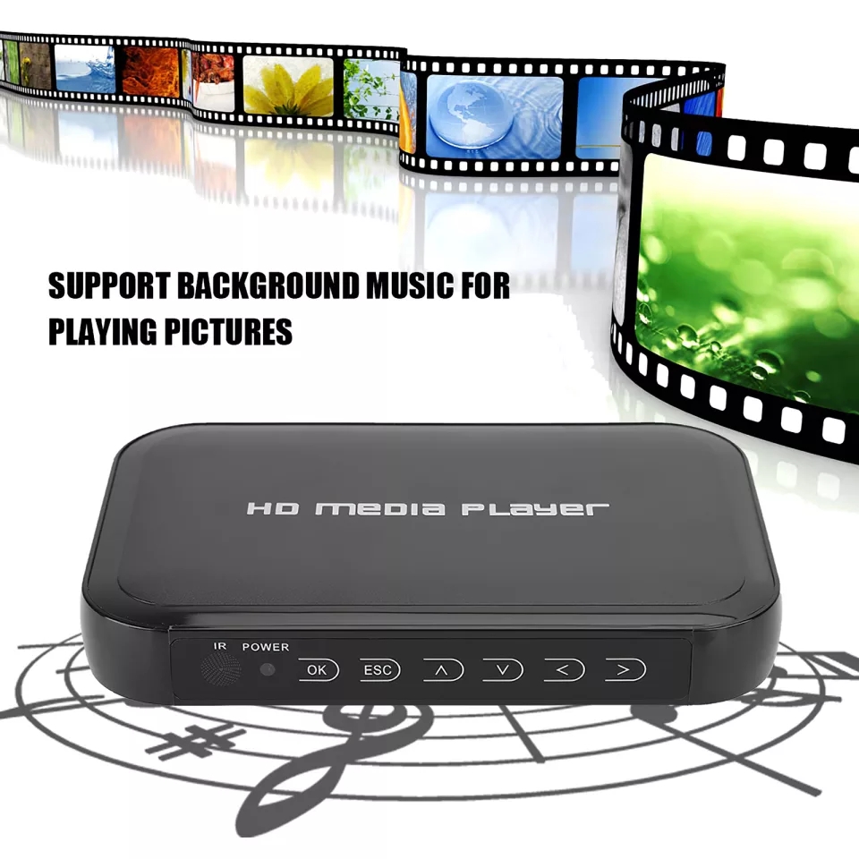 ⚡ส่งไวสินค้าของแท้⚡ Mini Media Player 1080P Full HD HDMI/USB/AV/VGA ...