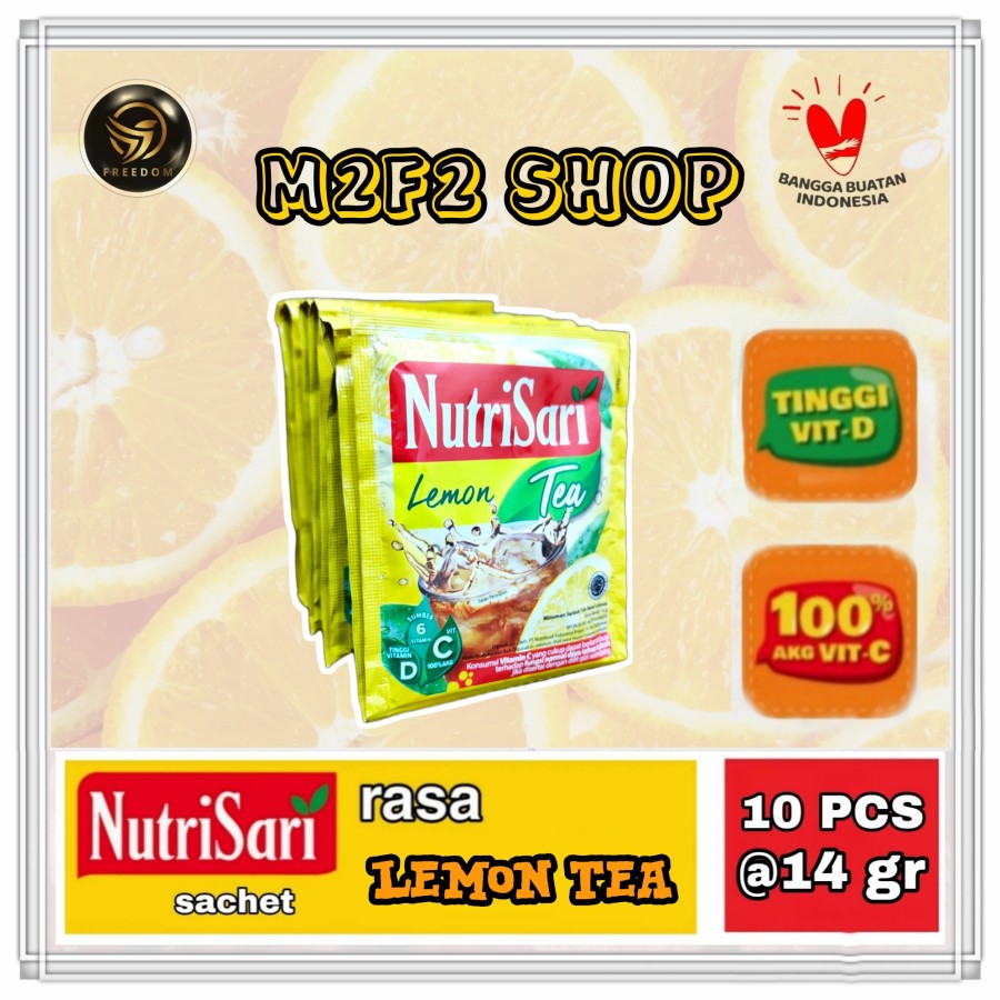 NutriSari Minuman Serbuk | Rasa Lemon Tea Sachet - 14 gr (Kemasan ...
