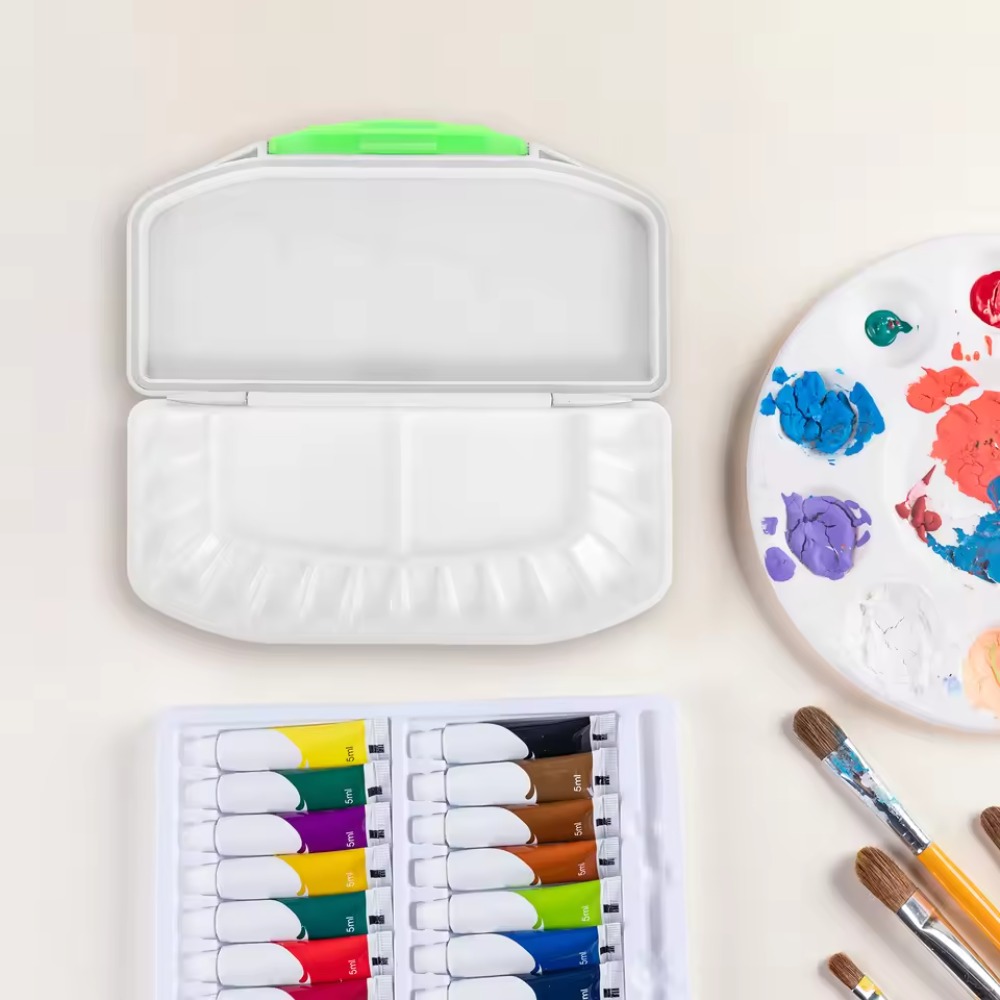 Portable 16-Well Watercolor Palette Leak-proof Lightweight Folding ...
