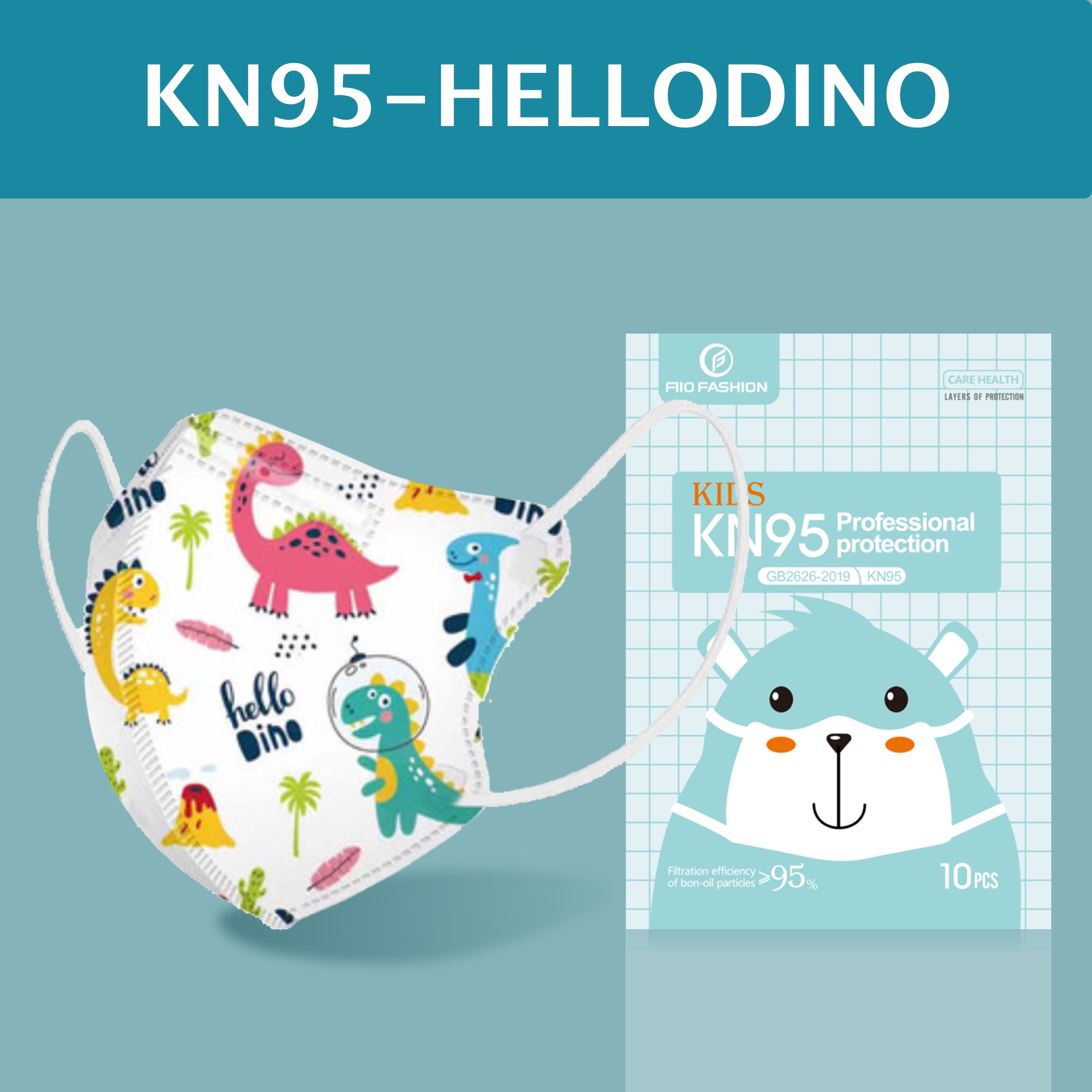 Children's cartoon pattern mask 50 pcs kid mask kf94 mask original ...