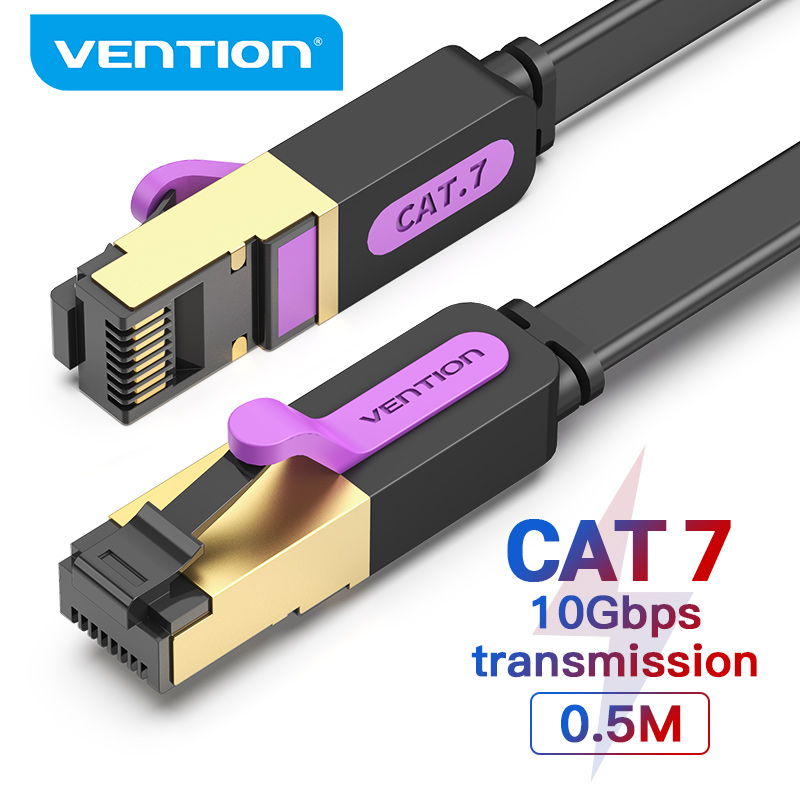 Vention สาย lan cat 7 Ethernet Flat Cable สายเลนเน็ต internet cable สาย ...