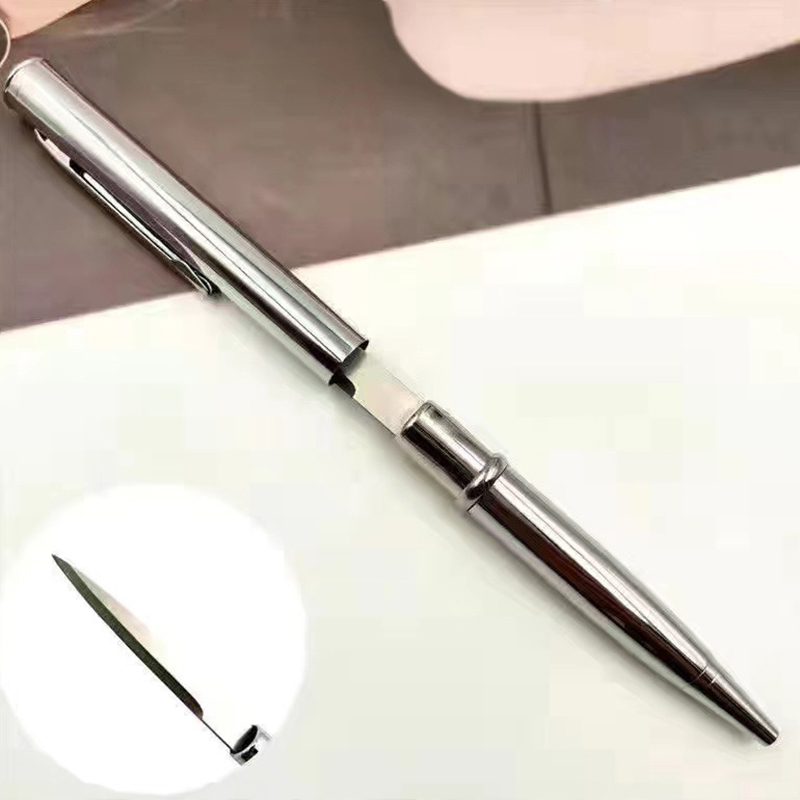 Creative Metal Knife Ballpoint Pen Multifunctional Letter Opener Self ...