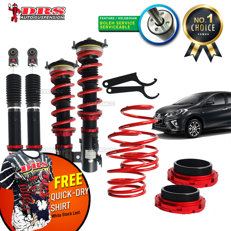 DRS High Low Soft Hard Adjustable Absorber for Perodua Myvi 2018 ...