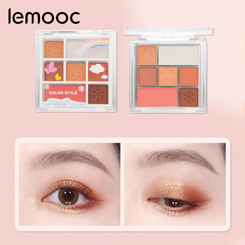 3 In 1 Combination Palette High Pigment Soft Texture Eyeshadow Blush ...