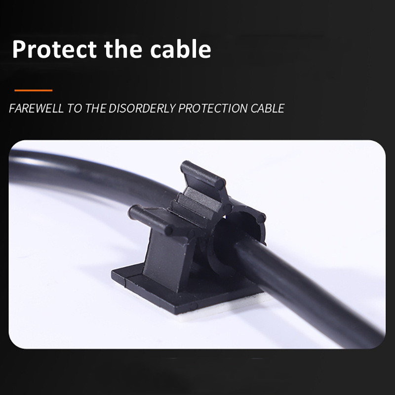 1pcs Self Adhesive Cable Clips 8-25mm Desk Table Cable Clamp Adjustable ...