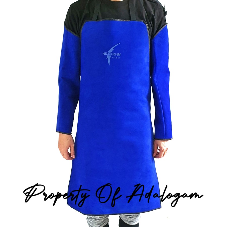 Apron Las Set WELDER Kulit Badan + Tangan Seragam Baju Las Safety ...