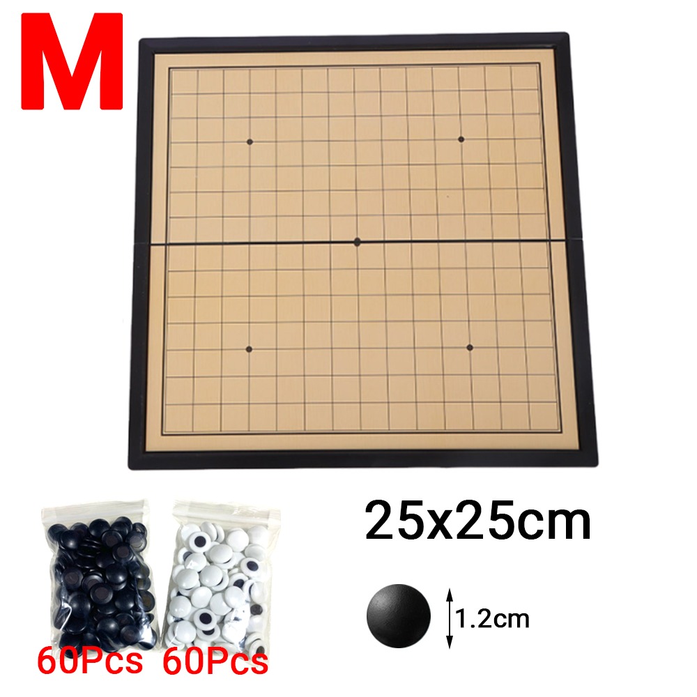 Old Board Game Magnetic Gomoku Game Set Foldable Chessboard S/M/L/XL Go ...