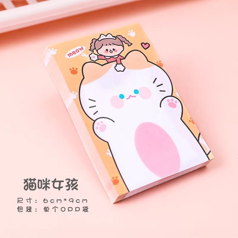 Notes Cartoon Sticky Note Girly Cute Stationery Office Supplies ...